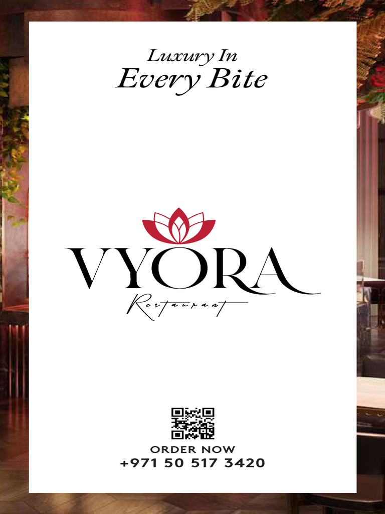 Vyora Soft Launch Menu | PDF | Turkish Cuisine | Kebab