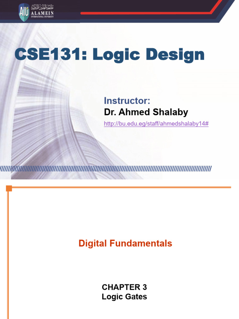LogicDesign Chapter03 | PDF | Logic Gate | Vhdl