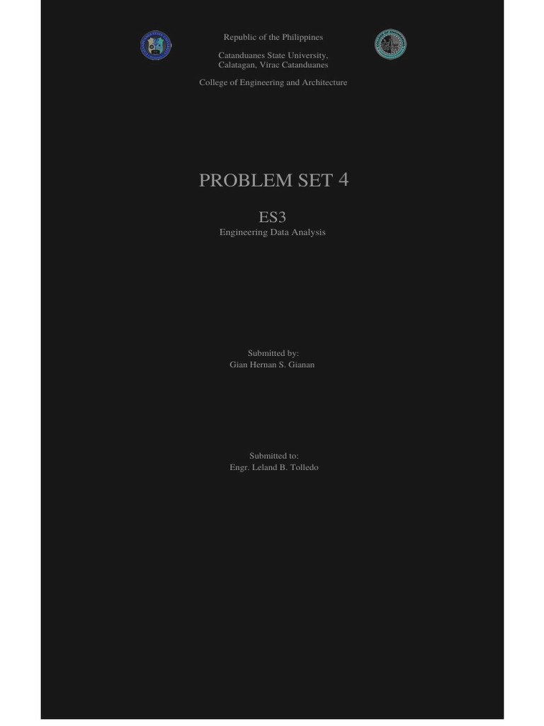 Gianan GianHernan ProblemSet4-1 | PDF