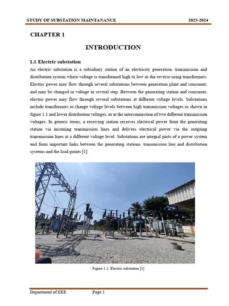 Internship Report Final.1 | PDF | Electrical Substation | Transformer