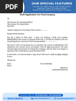 PAN Payee Declaration Letter | PDF | Finance & Money Management