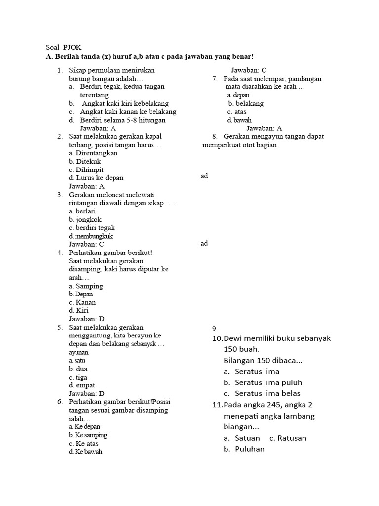 Soal Soal Ujian | PDF