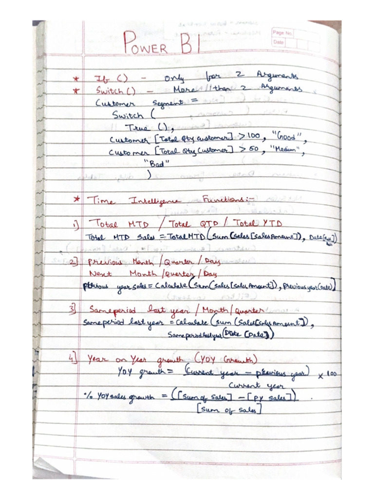 Power BI Notes | PDF