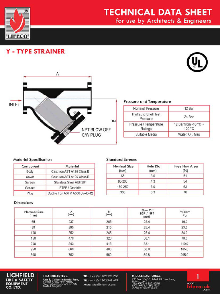 Y - Type Strainer | PDF