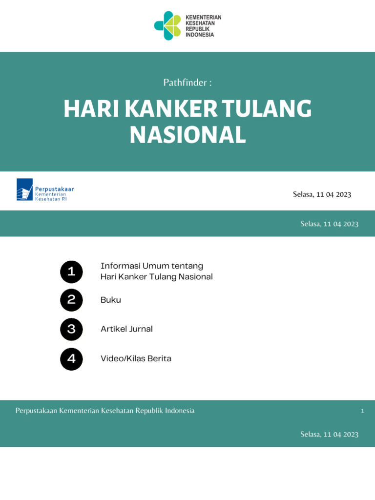 KEMENKES RI Hari Kanker Tulang Nasional 1 | PDF KEMENKES RI Hari Kanker Tulang Nasional 1 | PDF