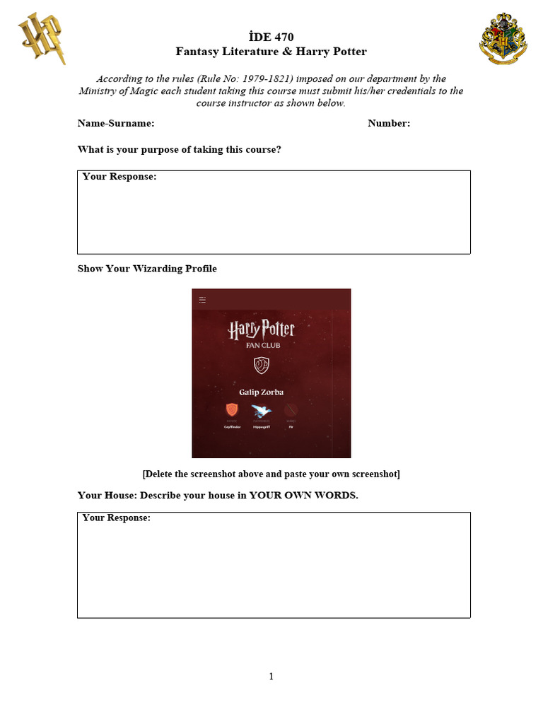 Wizarding Passport Template | PDF | Foreign Language Studies | Home ...