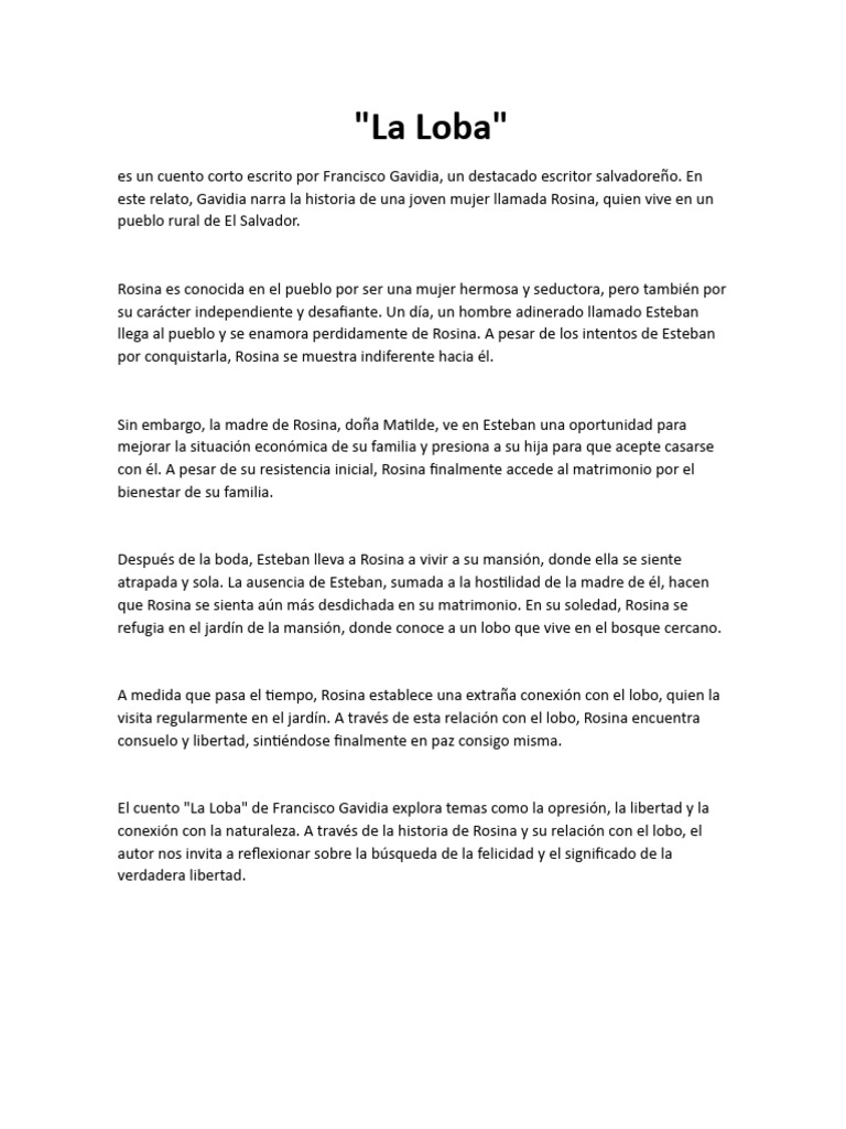 La Loba | PDF | El Salvador