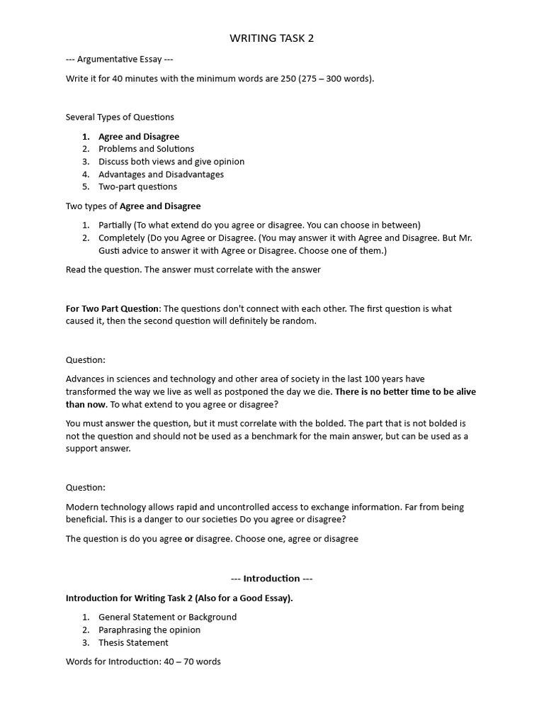 Writing Task 1 and 2 | PDF