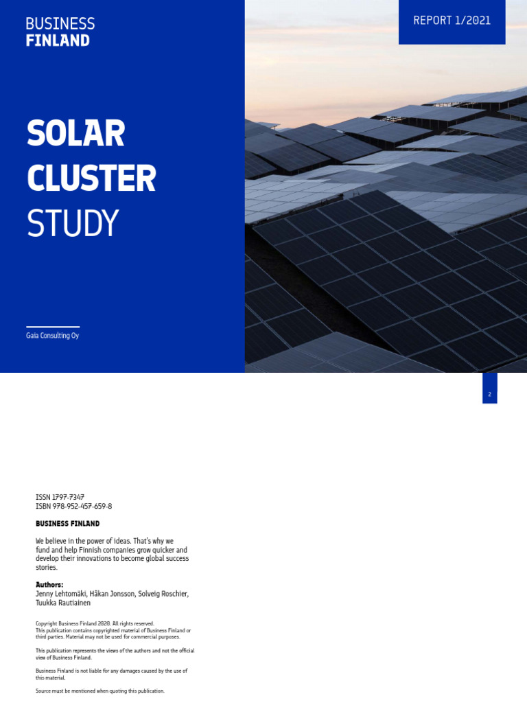BF Solar Cluster Study Final Rotated | PDF | Solar Power | Photovoltaics