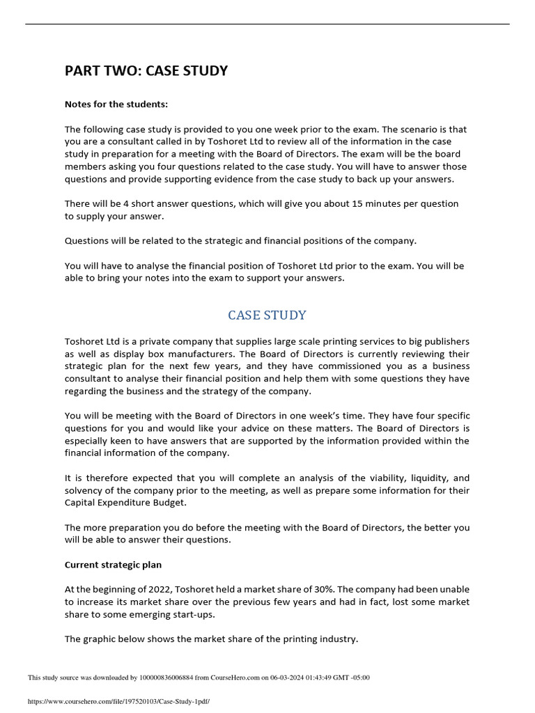 Case Study 1 PDF | PDF | Equity (Finance) | Business Economics