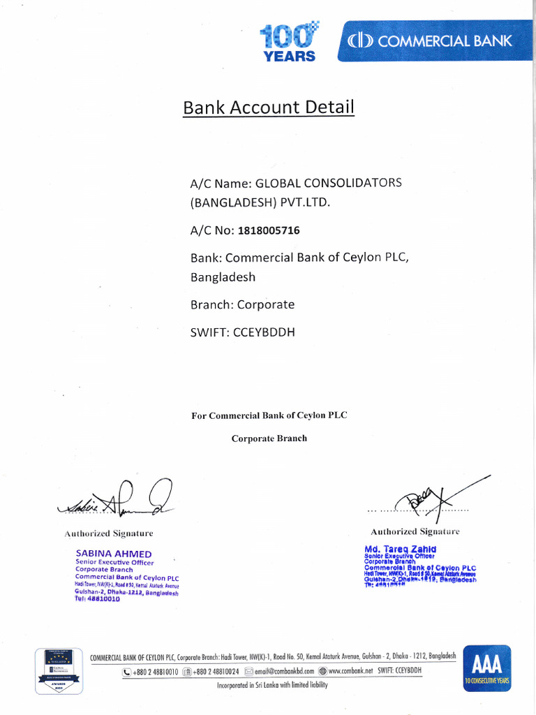 Bank Document | PDF
