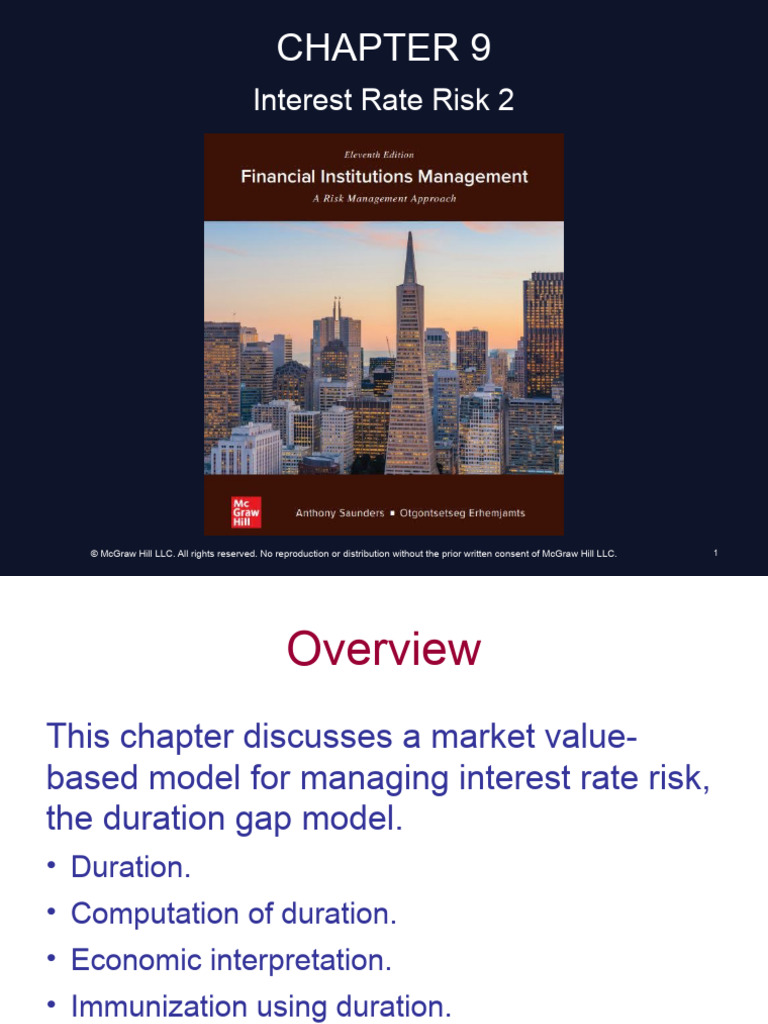 Saunders FIM 11e PPT CH09 Accessible LM Alpha | PDF | Bond Duration | Bonds (Finance)