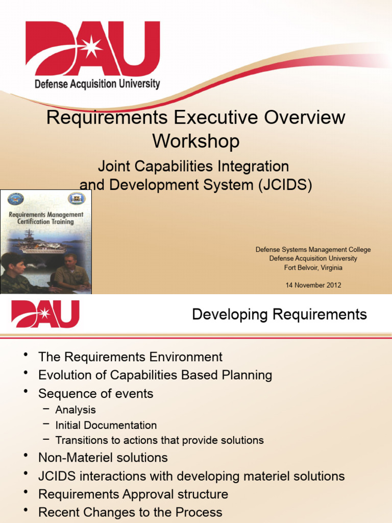 JCIDS | Download Free PDF | United States Department Of Defense | Military
