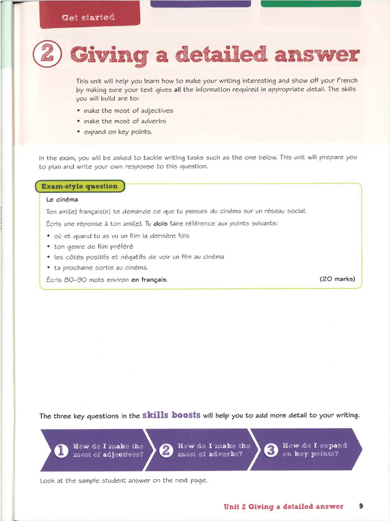 Target 9 Writing | PDF