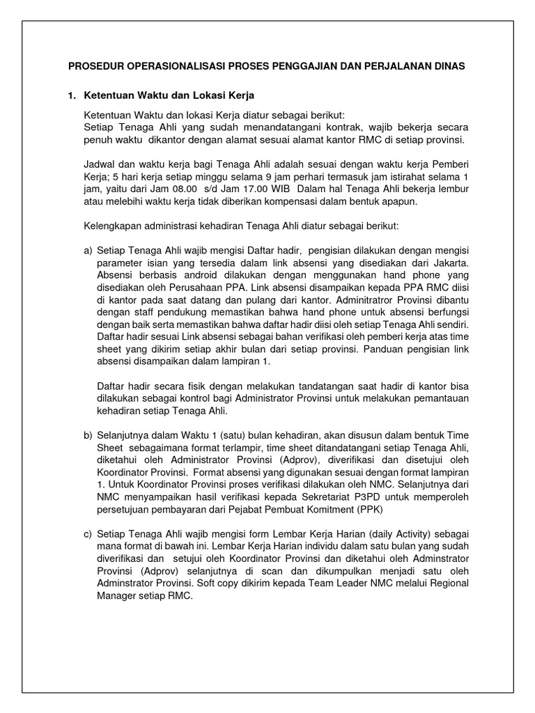 Narasi Sop Laporan Rmc_final | PDF