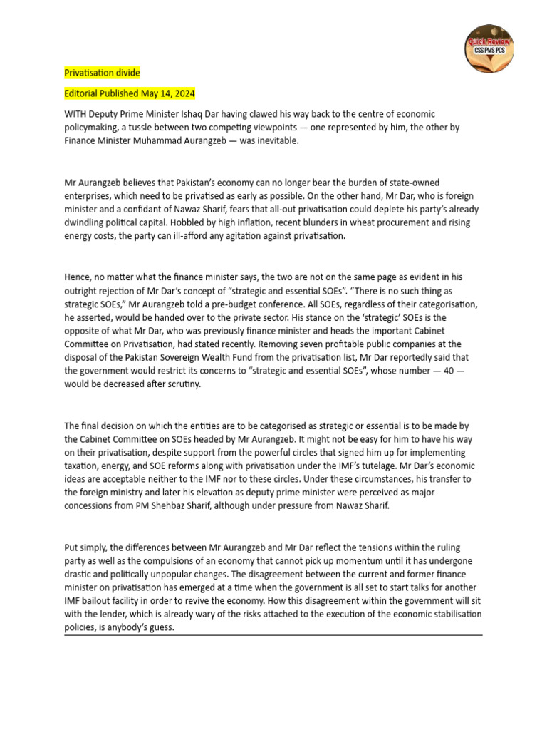 Privatisation Divide 14-05 | PDF | State Owned Enterprise | Privatization