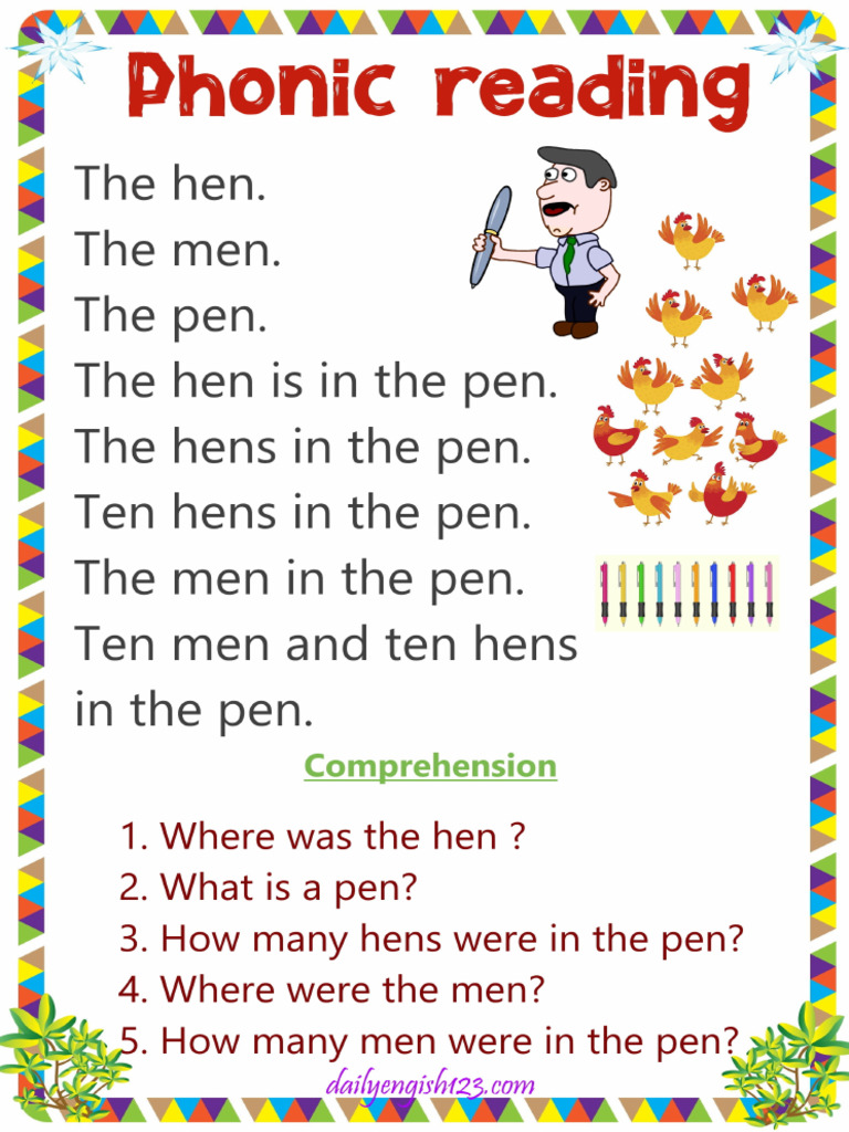 Phonic Reading - 6 | PDF