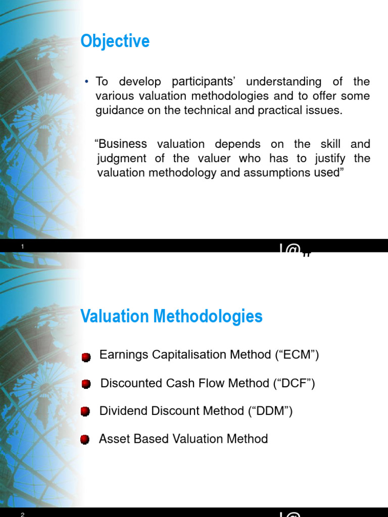 Earnings Based & Cash Flow Based Valn 05 Jul AMC | PDF | Discounted ...