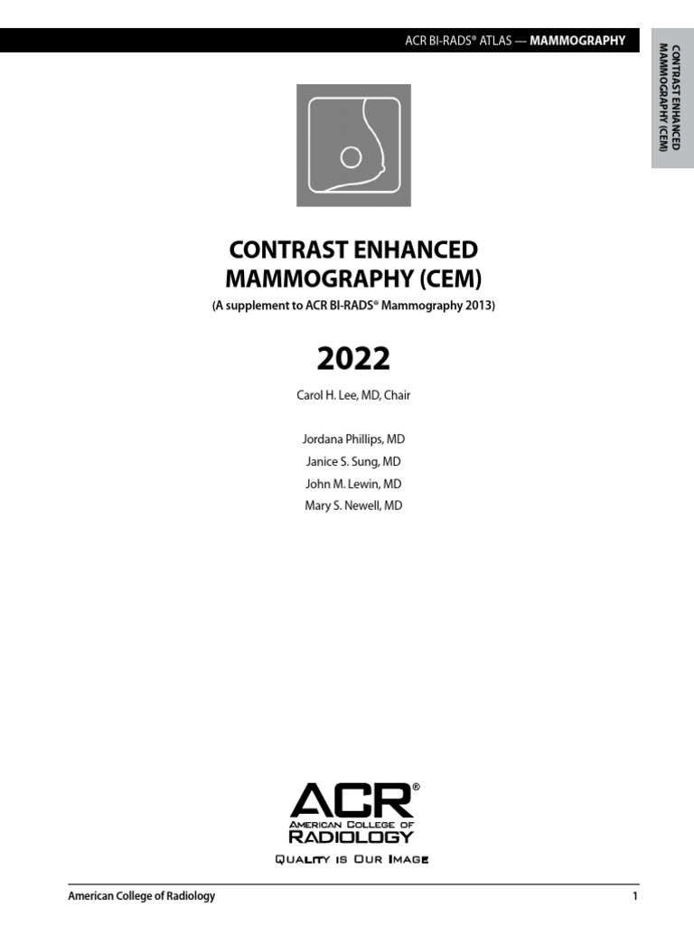 Birads Cem 2022 | PDF | Mammography | Magnetic Resonance Imaging