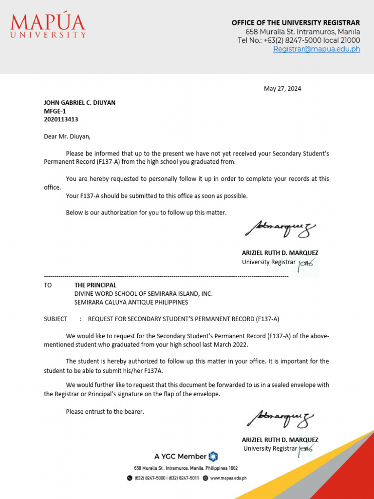 3rd Request of F137A (Hand Carry) - DIUYAN | PDF