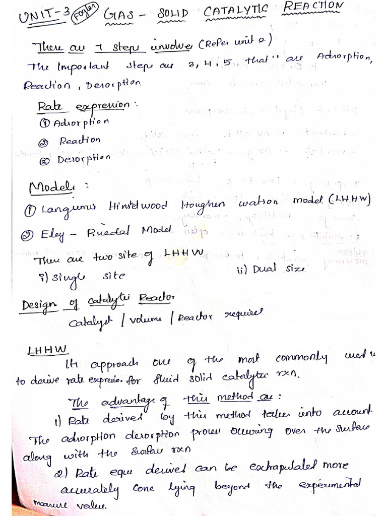 Chemical Reactions Engineering | PDF