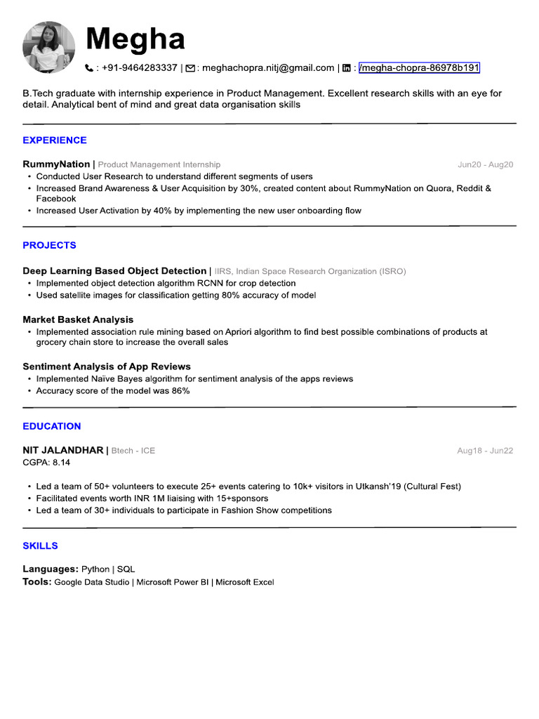 Megha Resume | PDF