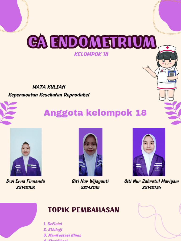 Kelompok 18 CA Endometrium | PDF