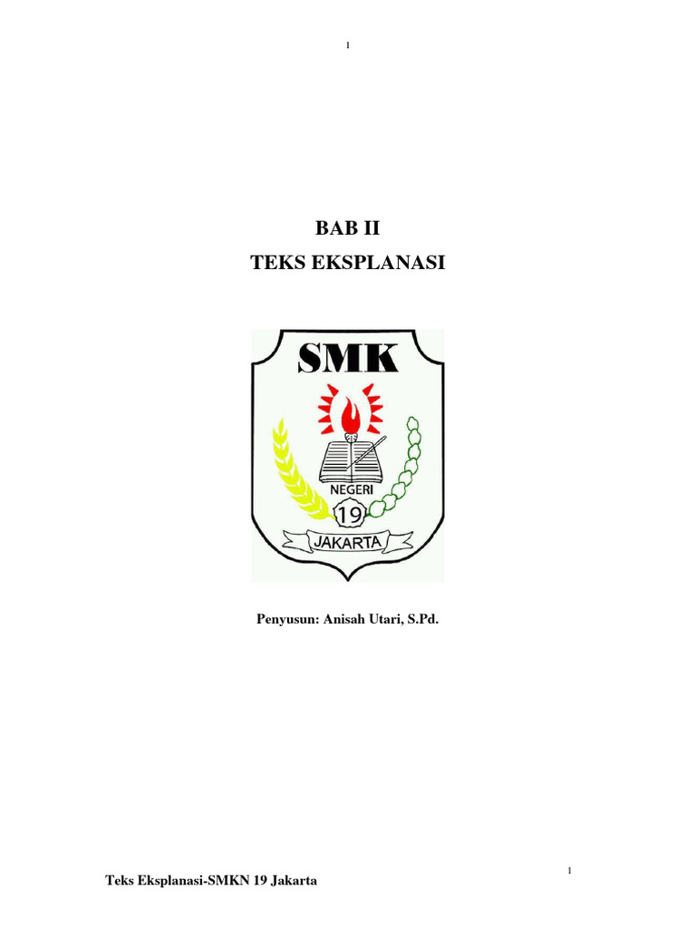 Bab 2 Teks Eksplanasi | PDF