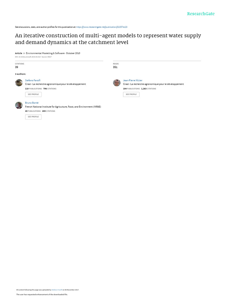 An Iterative Construction of Multi-Agent Models To | PDF | Class ...