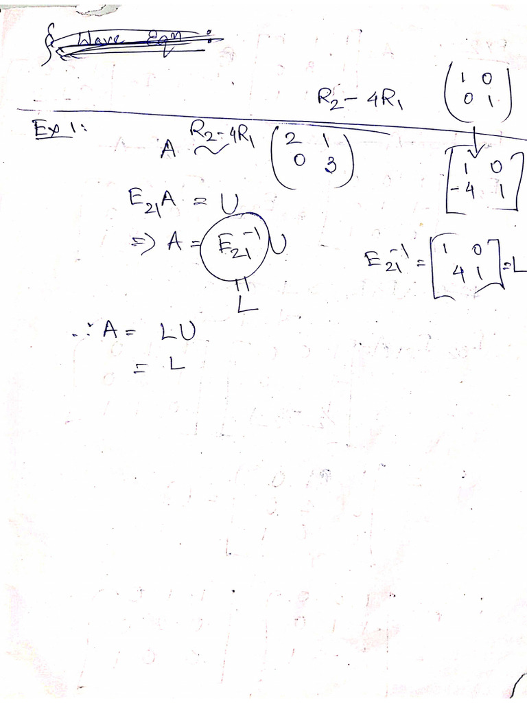 LU and LDU Factorization | PDF