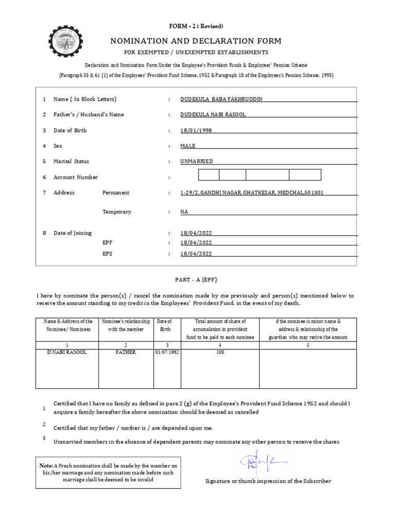 Form2 Revised | Download Free PDF | Social Institutions