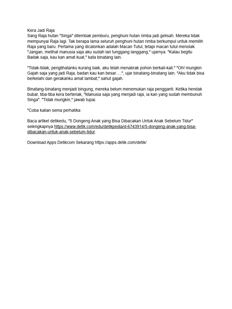 Kera Jadi Raja | PDF