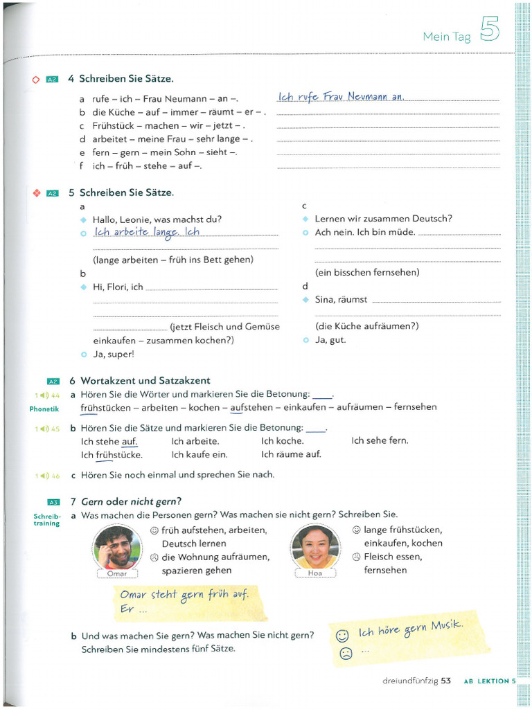 Lektion 5 - AB | PDF