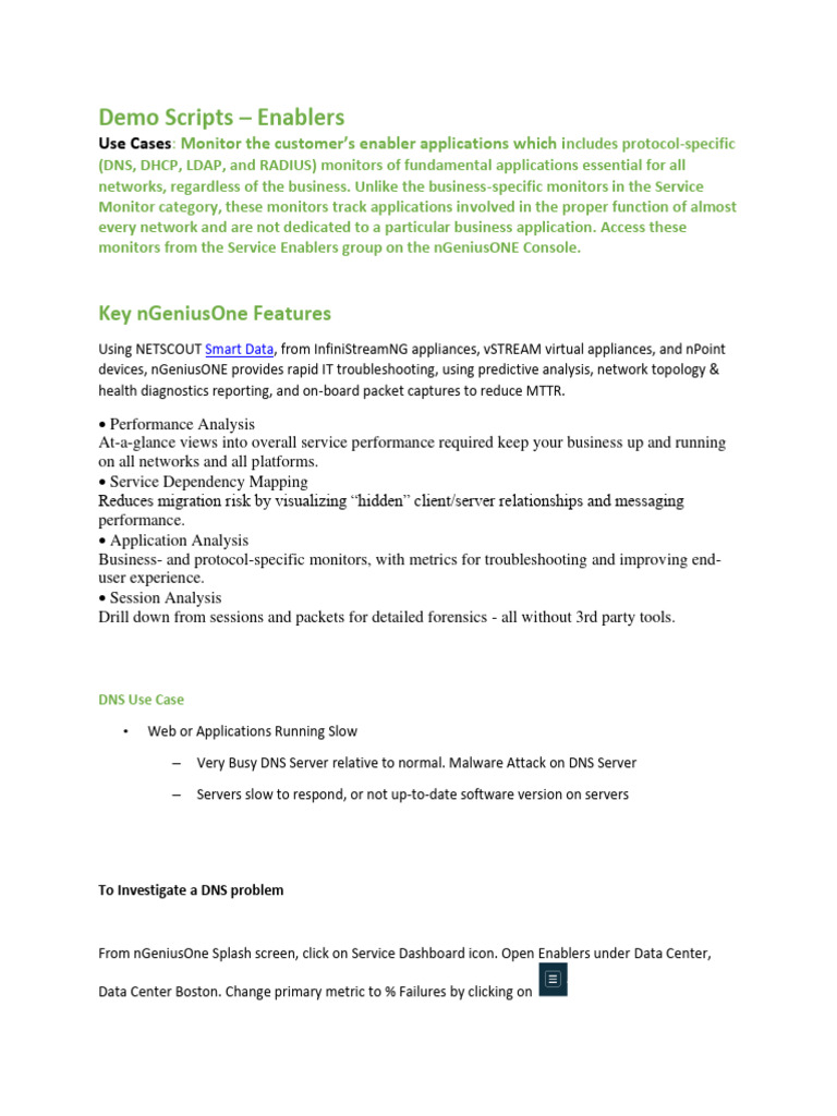 Enablers DNS Use Case | PDF | Radius | Domain Name System
