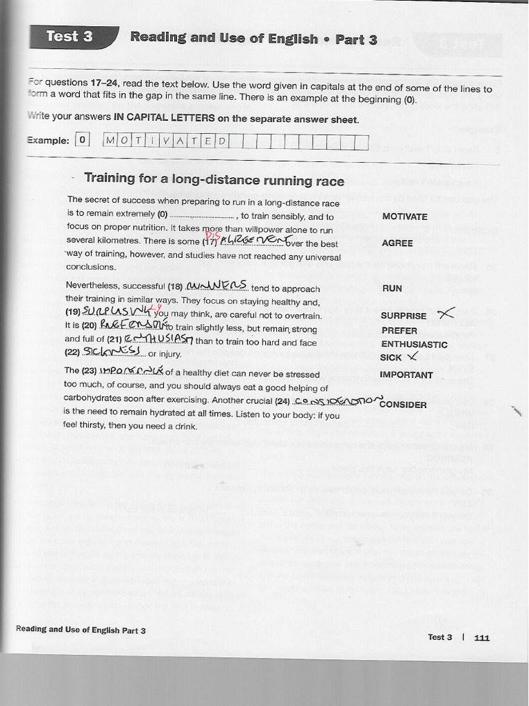 Use of English File 3 Test 3 | PDF