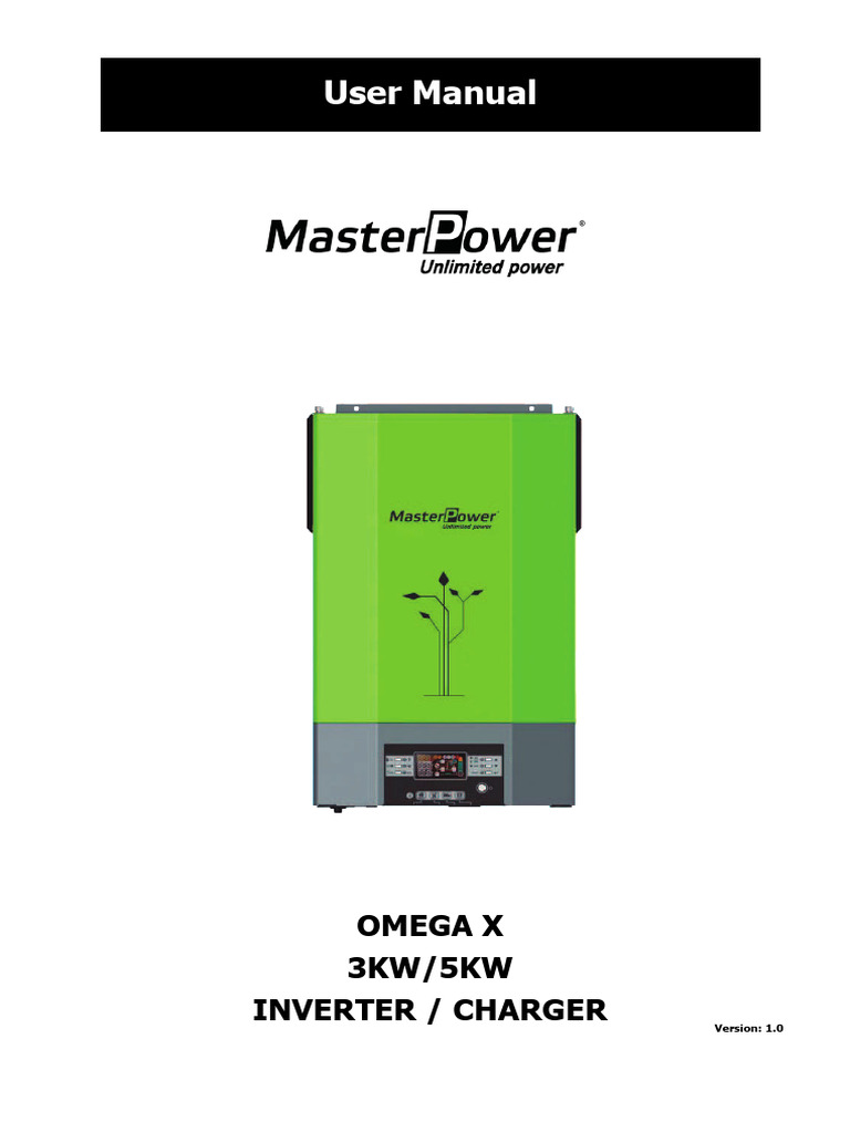 Omega X | PDF | Battery Charger | Power Inverter