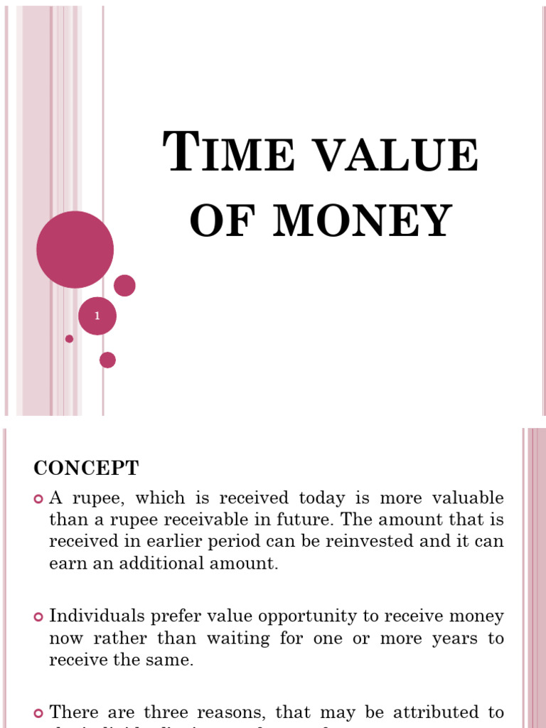Time Value of Money | PDF | Present Value | Interest