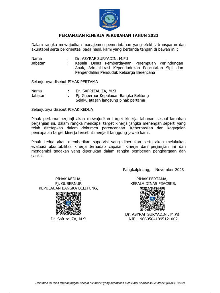 Salinan PK ESS 2 - 2023 Perubahan | PDF