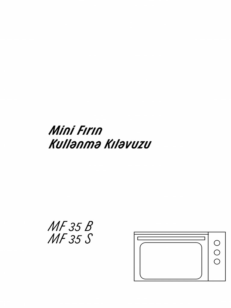 MF 35 S Midi Firin Mini Midi Firin Kullanim Kilavuzu 27775 - TR - TR ...