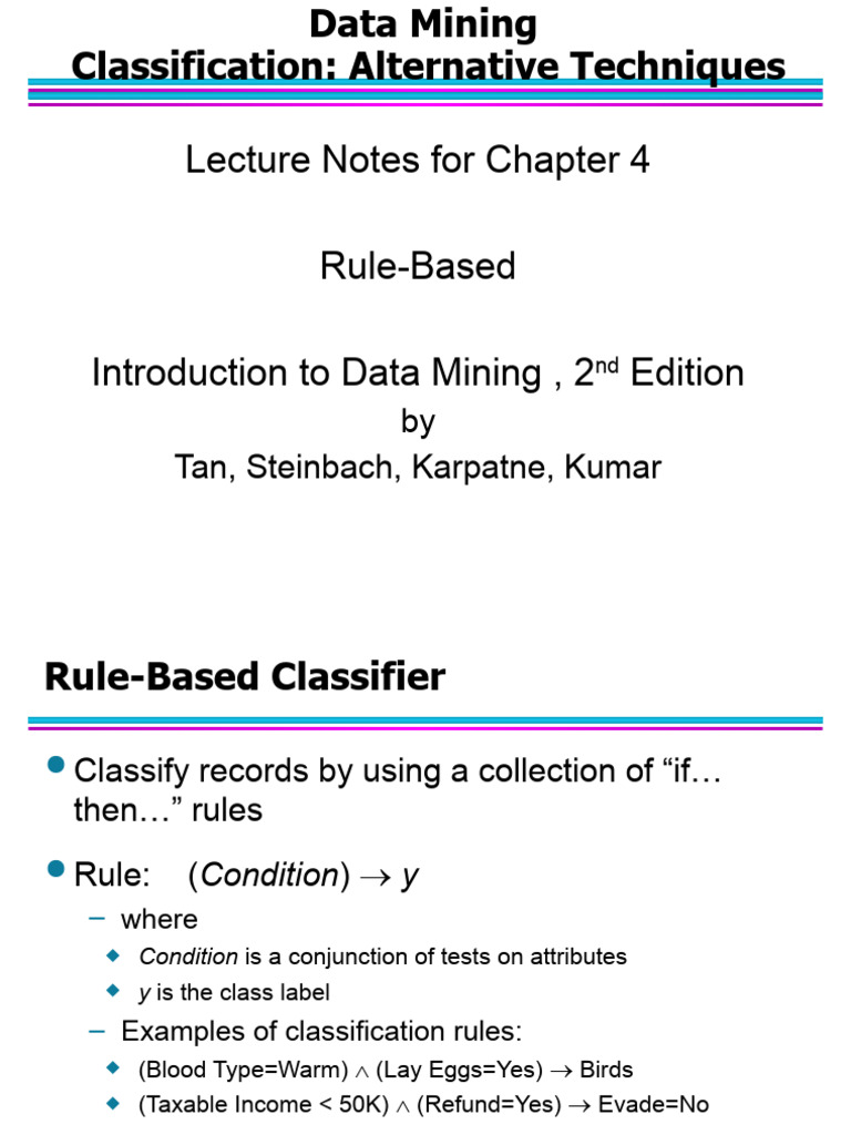 Chap4 Rule Based | Download Free PDF | Statistical Classification | Reptile