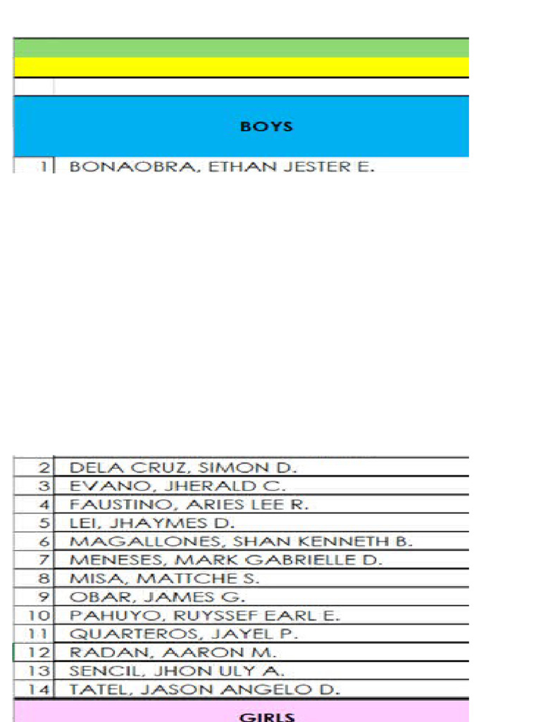 Checklist Batch 2023-2024 | PDF