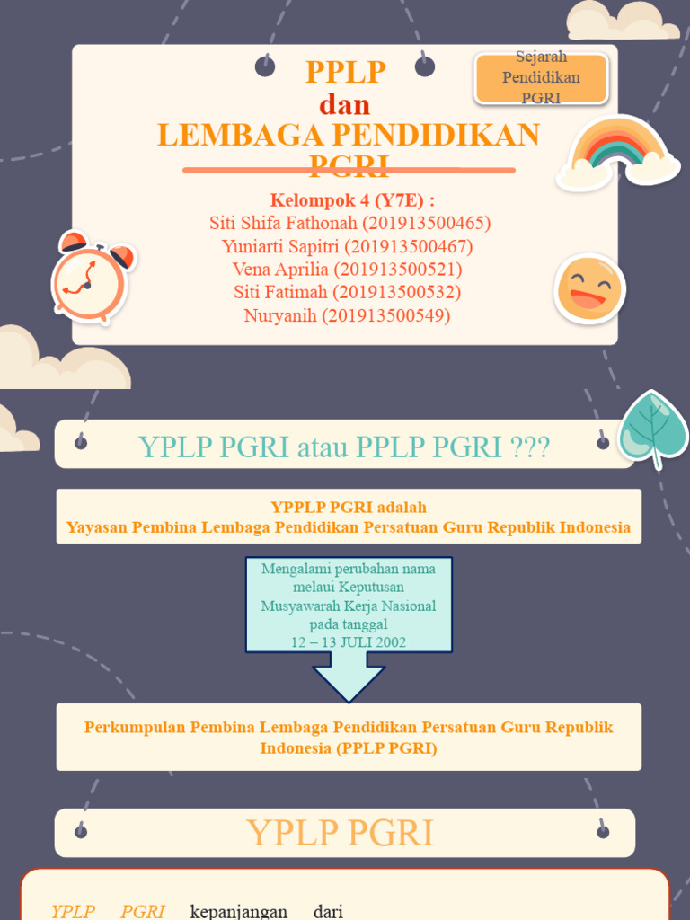 Kel.4 PPLP&LembagaPGRI SejarahPendPGRI | PDF | Kesehatan Holistik