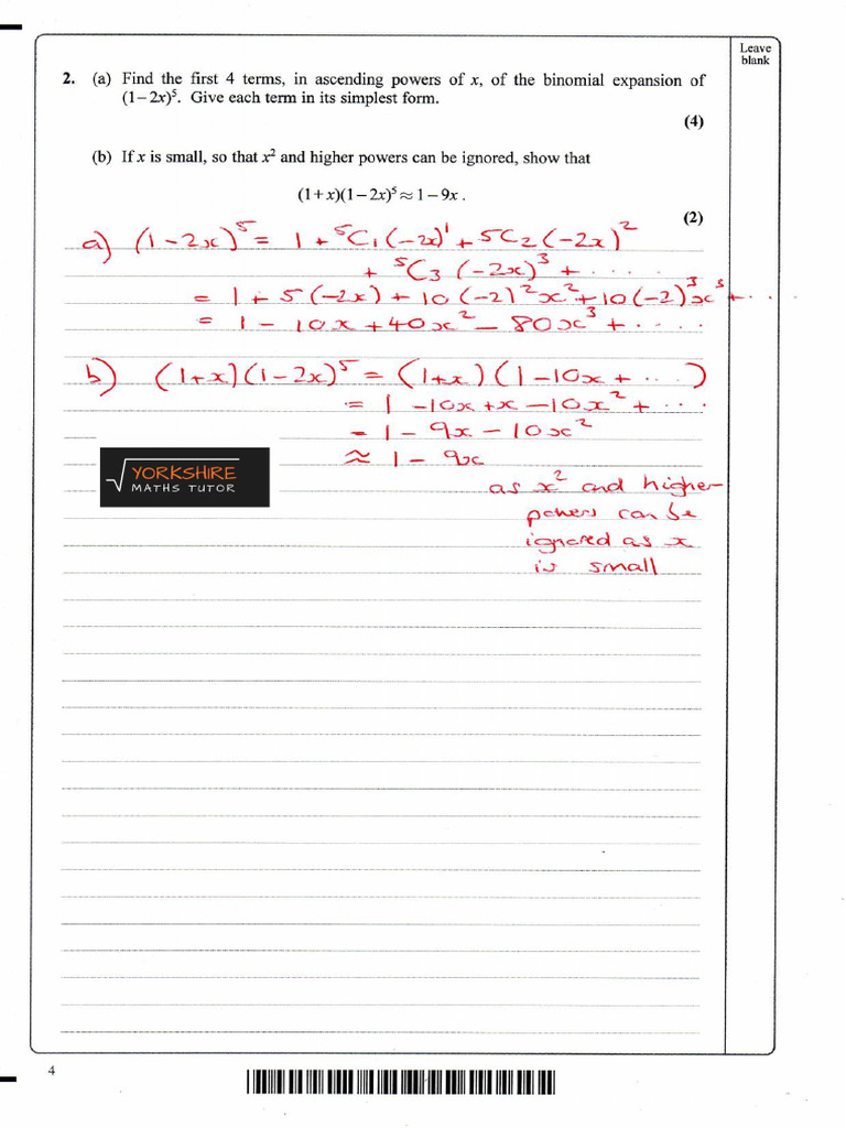 Binomial Answers | PDF