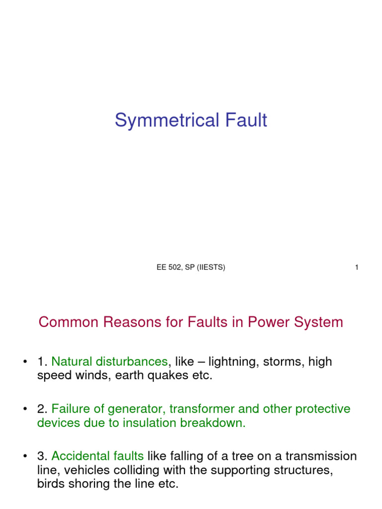 13_Symmetrical Fault | Download Free PDF | Electrical Network | Inductance