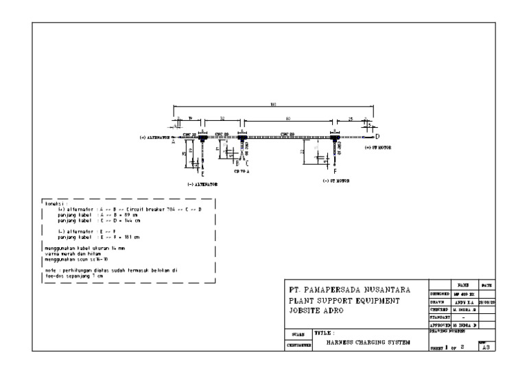 01. Layout Harness Charging Rev 3 | PDF