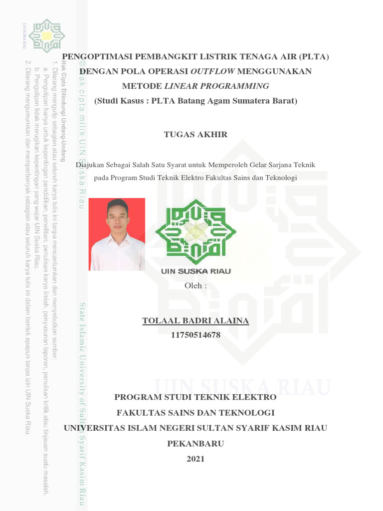 Diajukan Sebagai Salah Satu Syarat Untuk Memperoleh Gelar Sarjana ...