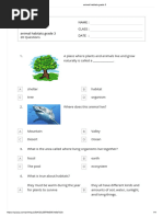 3rd Grade - Food Chain Worksheet | PDF