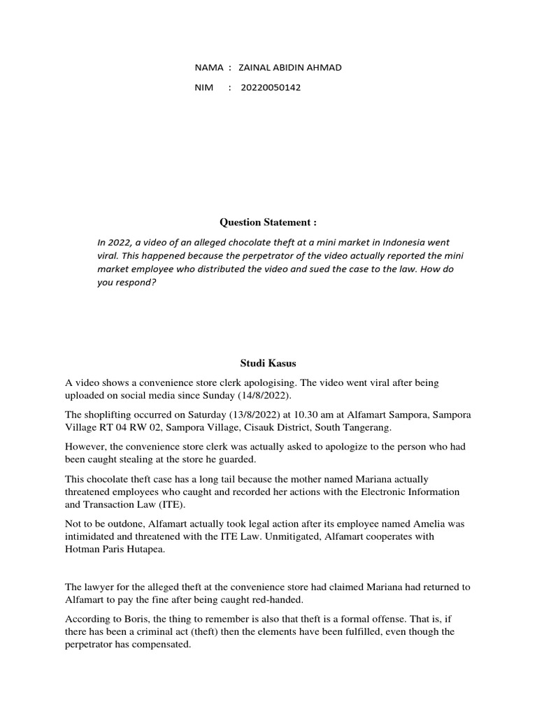 Question Statement | Download Free PDF | Defamation | Hatred