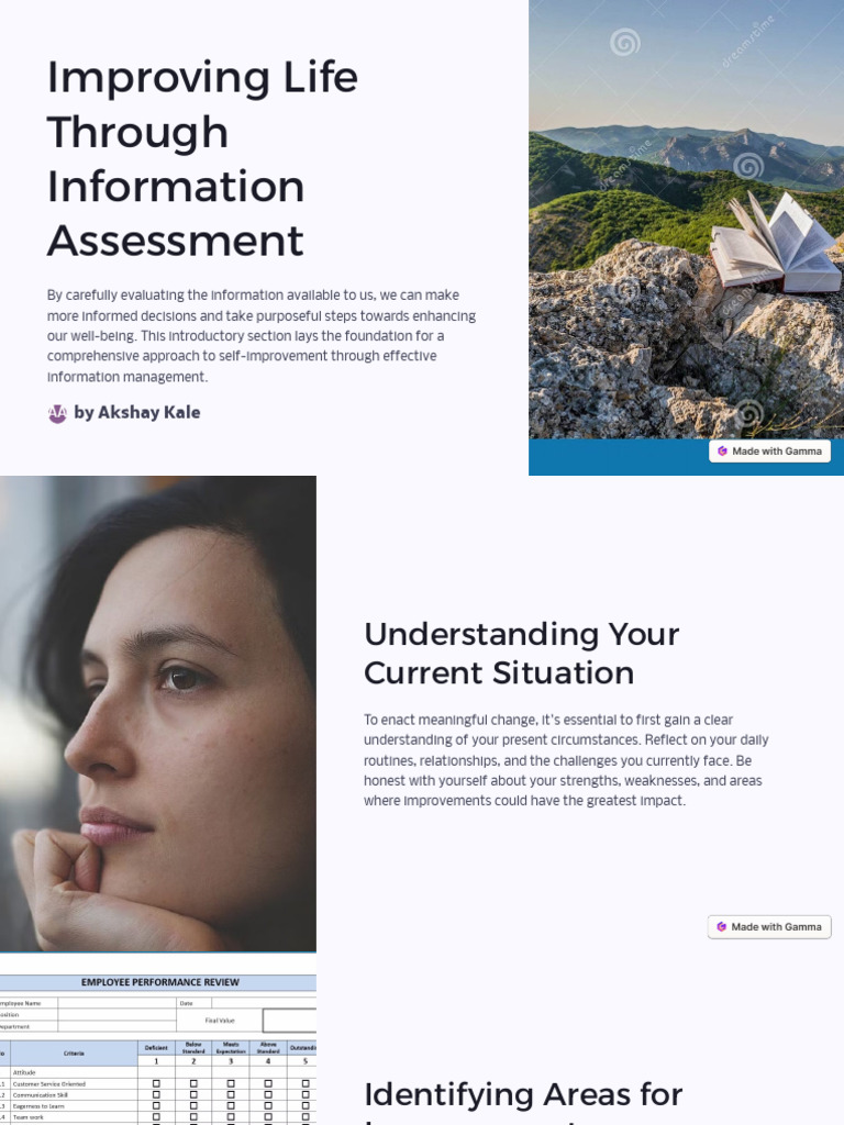 Improving-Life-Through-Information-Assessment | PDF | Mentorship ...