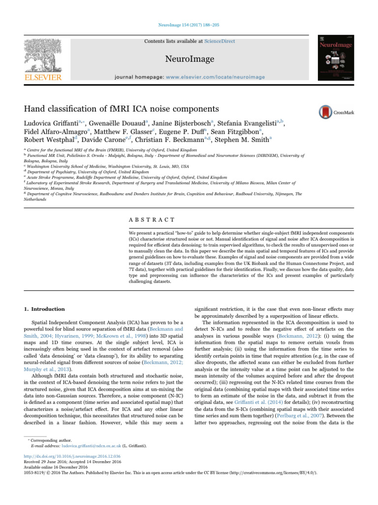 Main | PDF | Functional Magnetic Resonance Imaging | Time Series